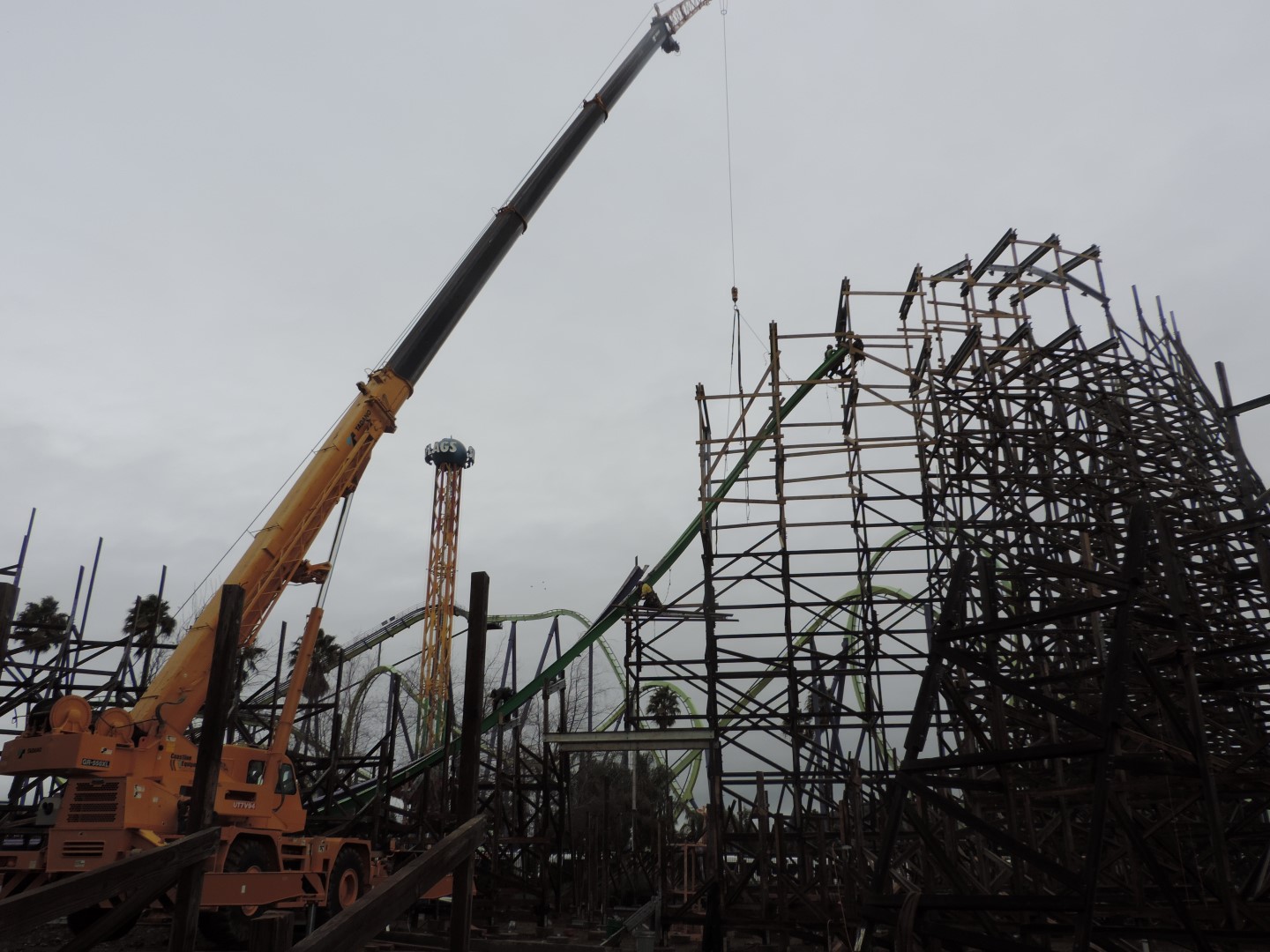 Backstage Joker Construction Tour at Six Flags Discovery Kingdom ...