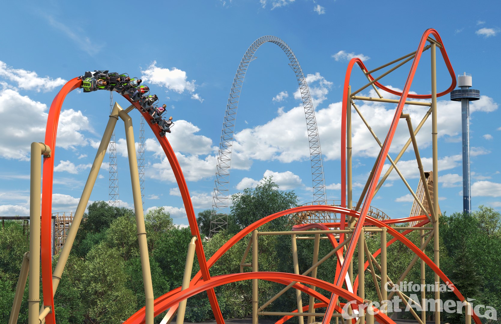 RAILBLAZER - A Single Rail Coaster Coming to California's Great America ...