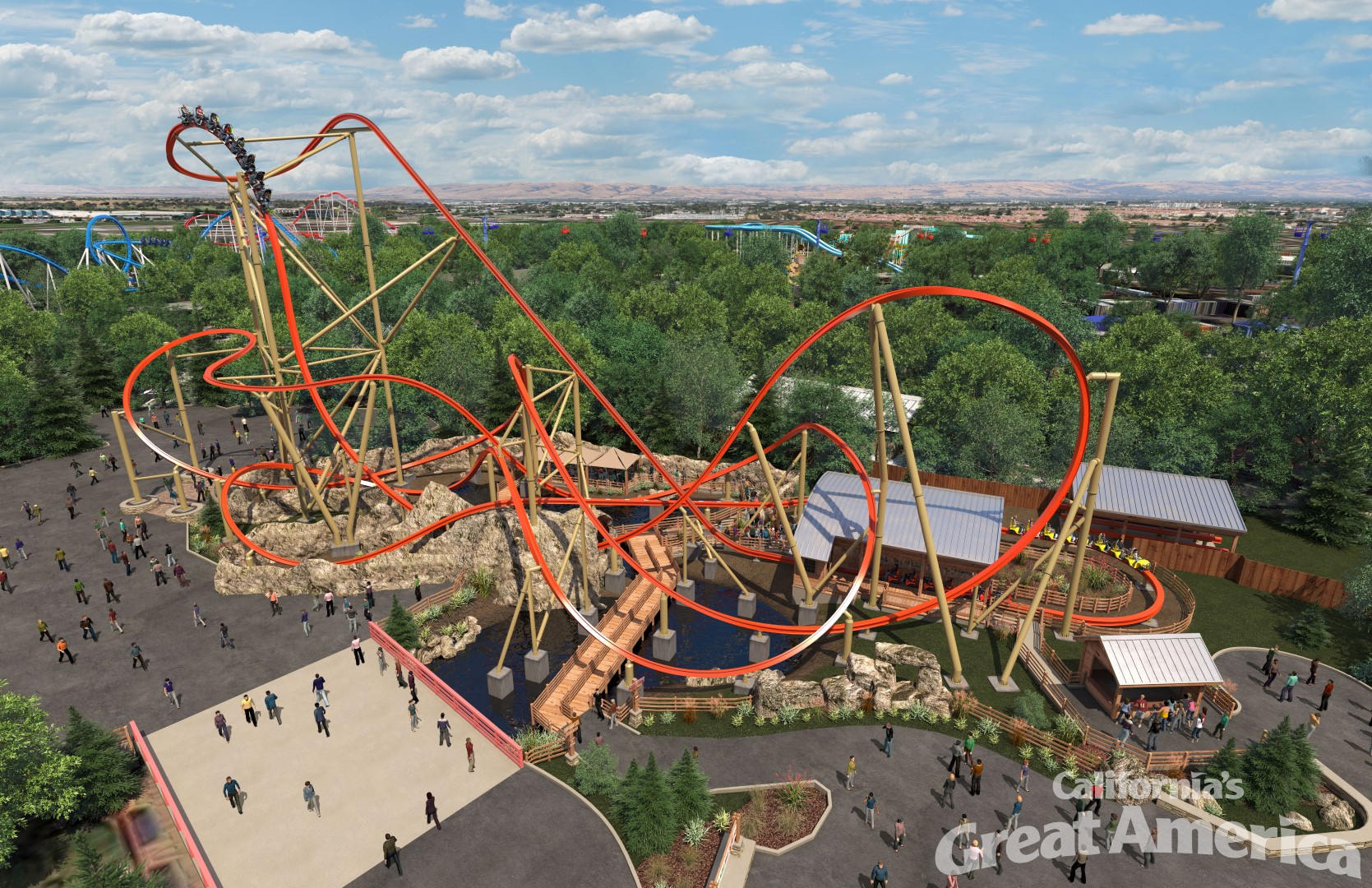 RAILBLAZER - A Single Rail Coaster Coming to California's Great America ...