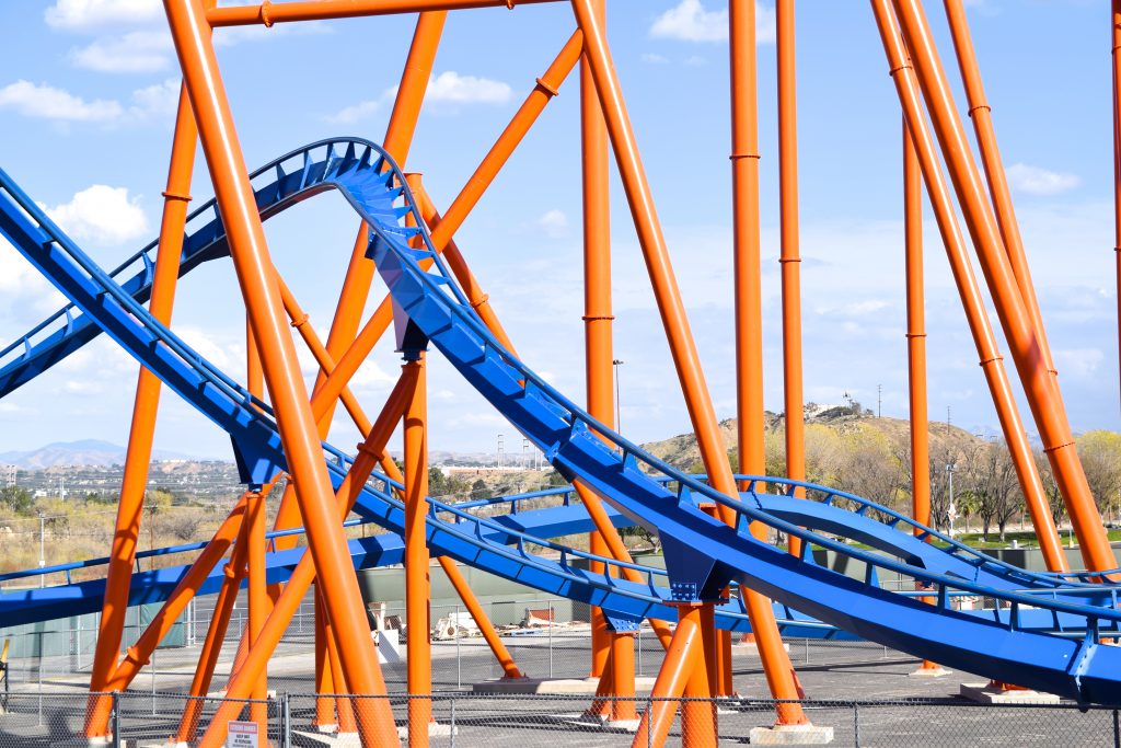 Six Flags Magic Mountain CraZanity Construction Tour and Park Update ...