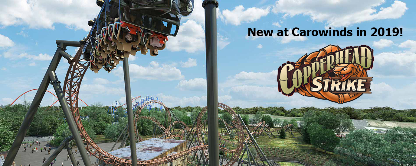 Copperhead Strike - New at Carowinds in 2019! - Coaster Kings