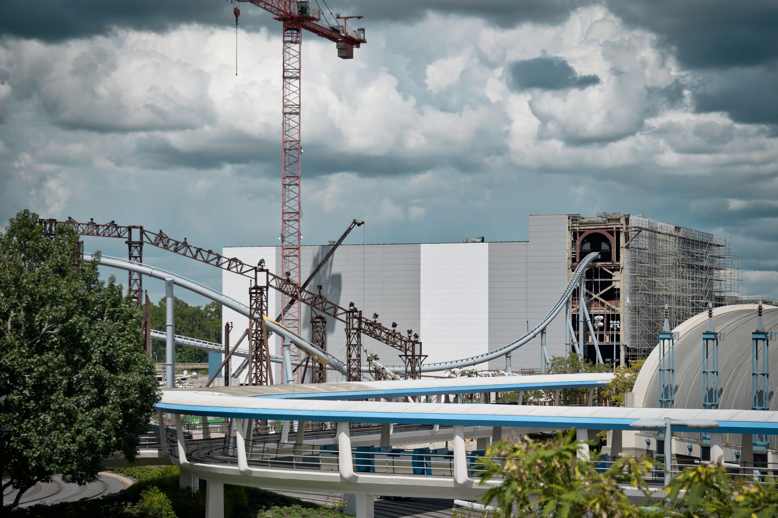 TRON: Lightcycle Run Construction Update - Magic Kingdom - Early ...