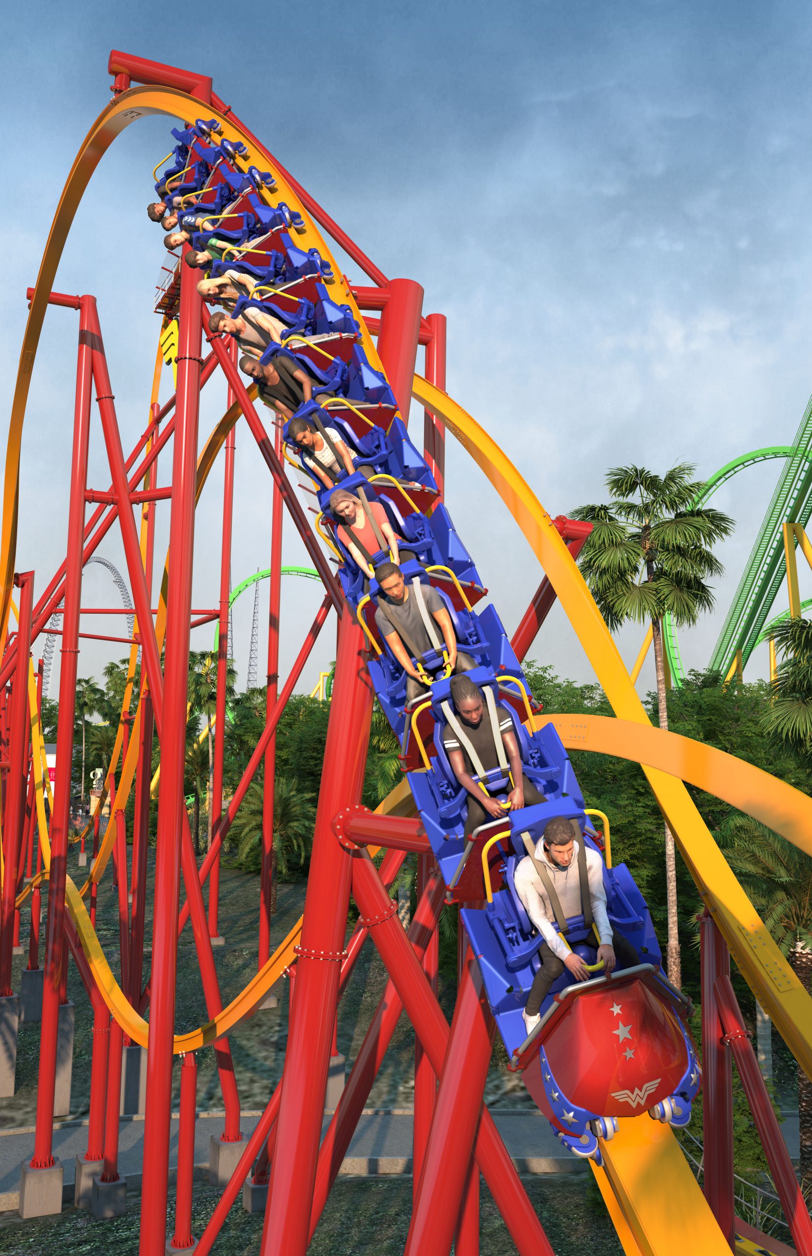 Six Flags Magic Mountain Announces Record 20th Coaster WONDER WOMAN ...