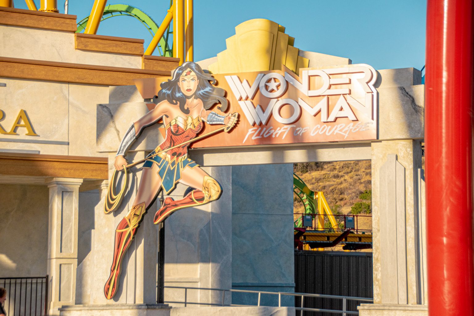 Everything Wonder Woman: Flight of Courage at Six Flags Magic Mountain ...